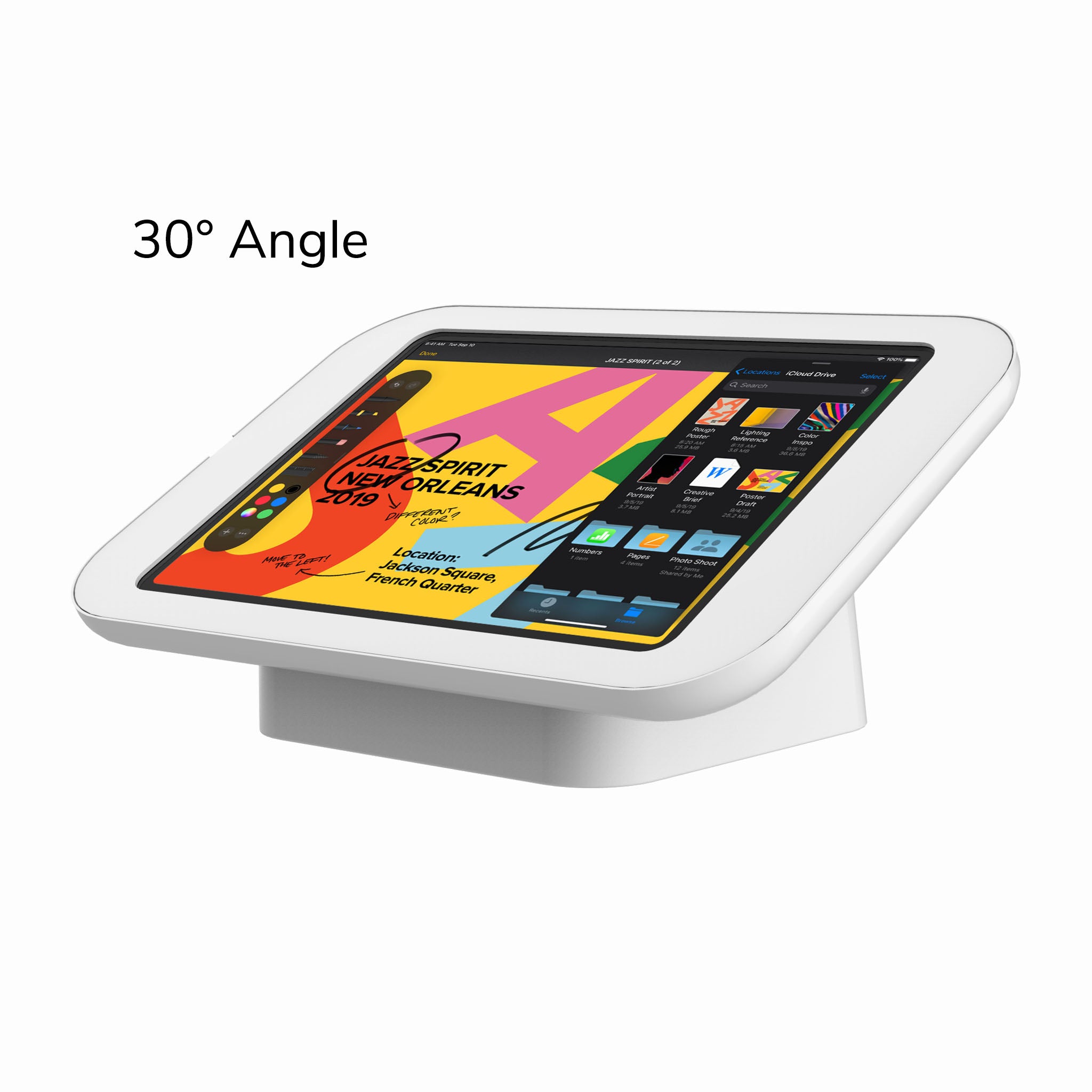 POS Tablet Lockable Counter Stand Desktop Display Kiosk All Tablets